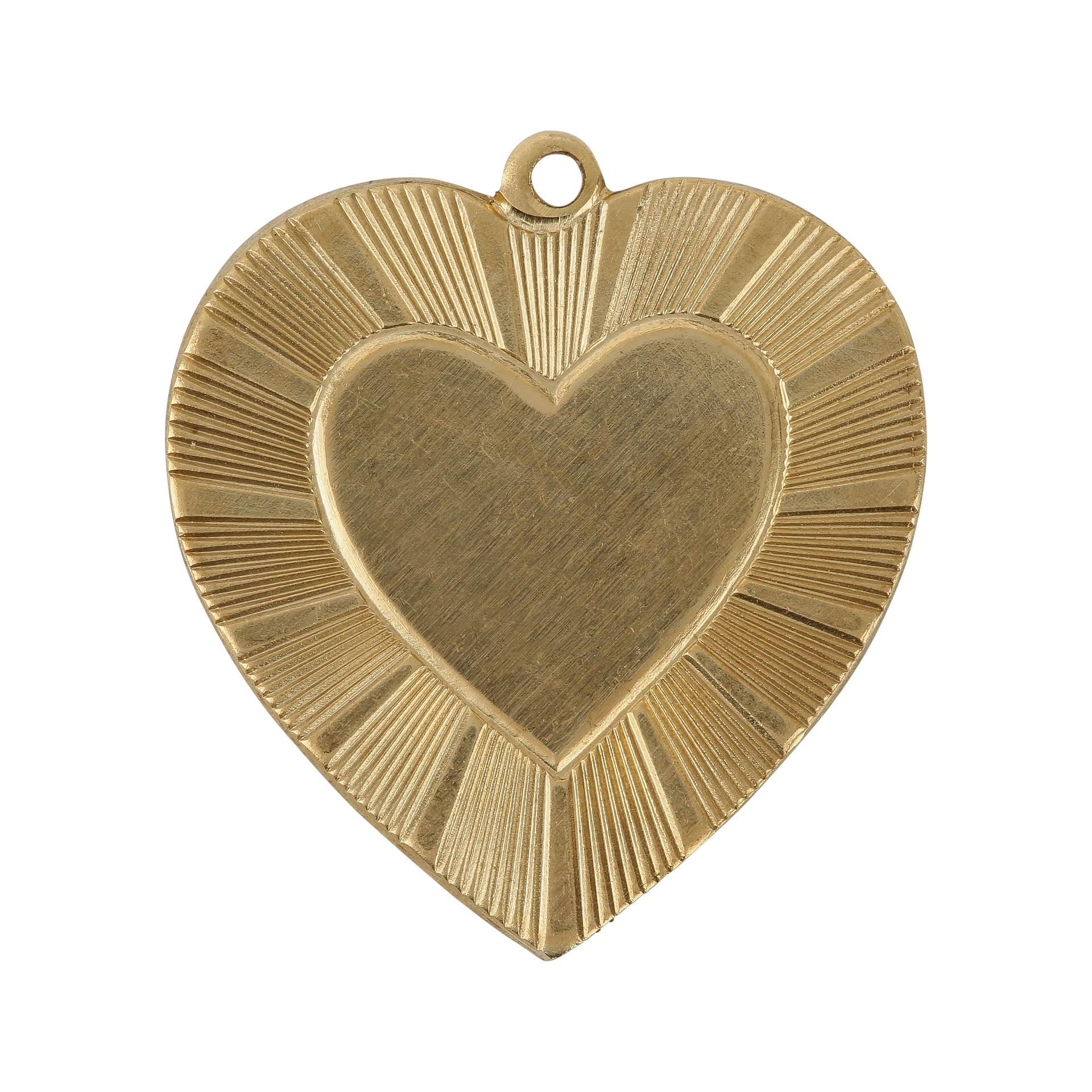 Double Layer Gold Heart Charm – LOGAN TAY