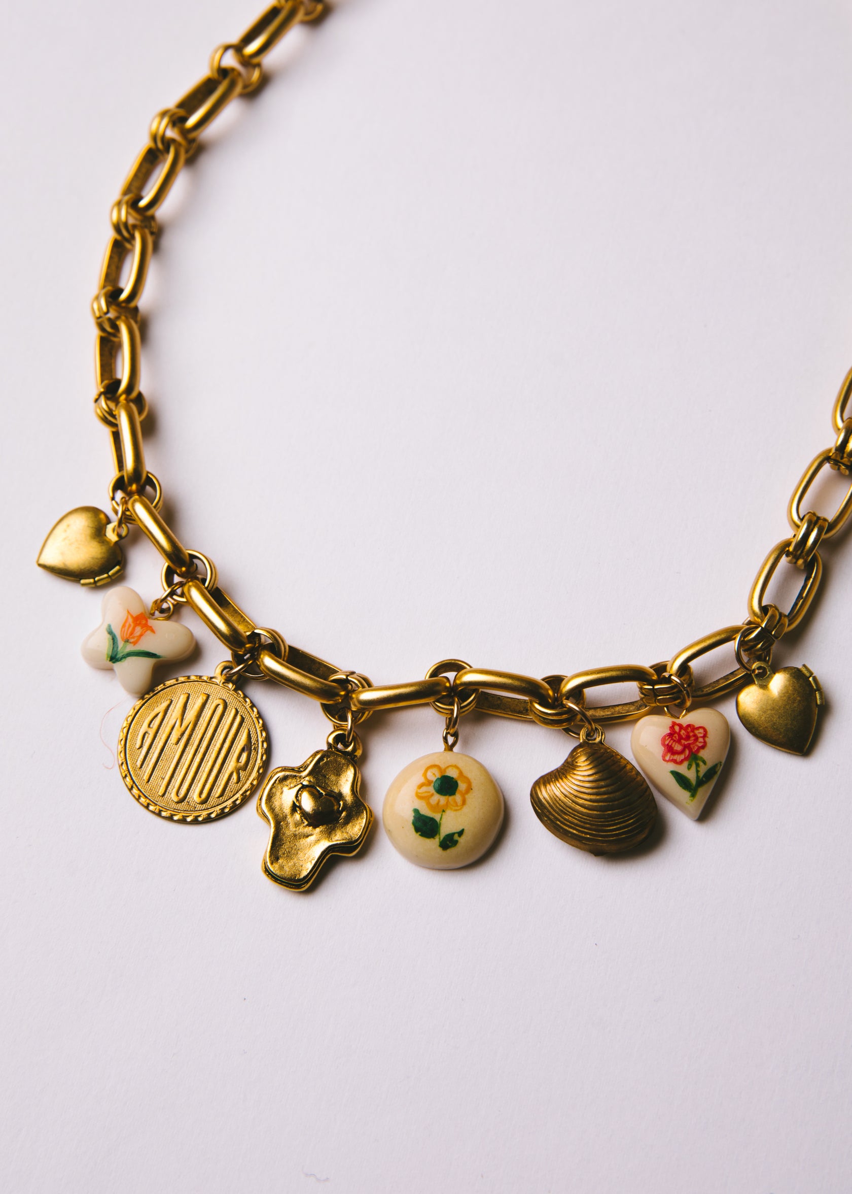Floral Charm Necklace – LOGAN TAY