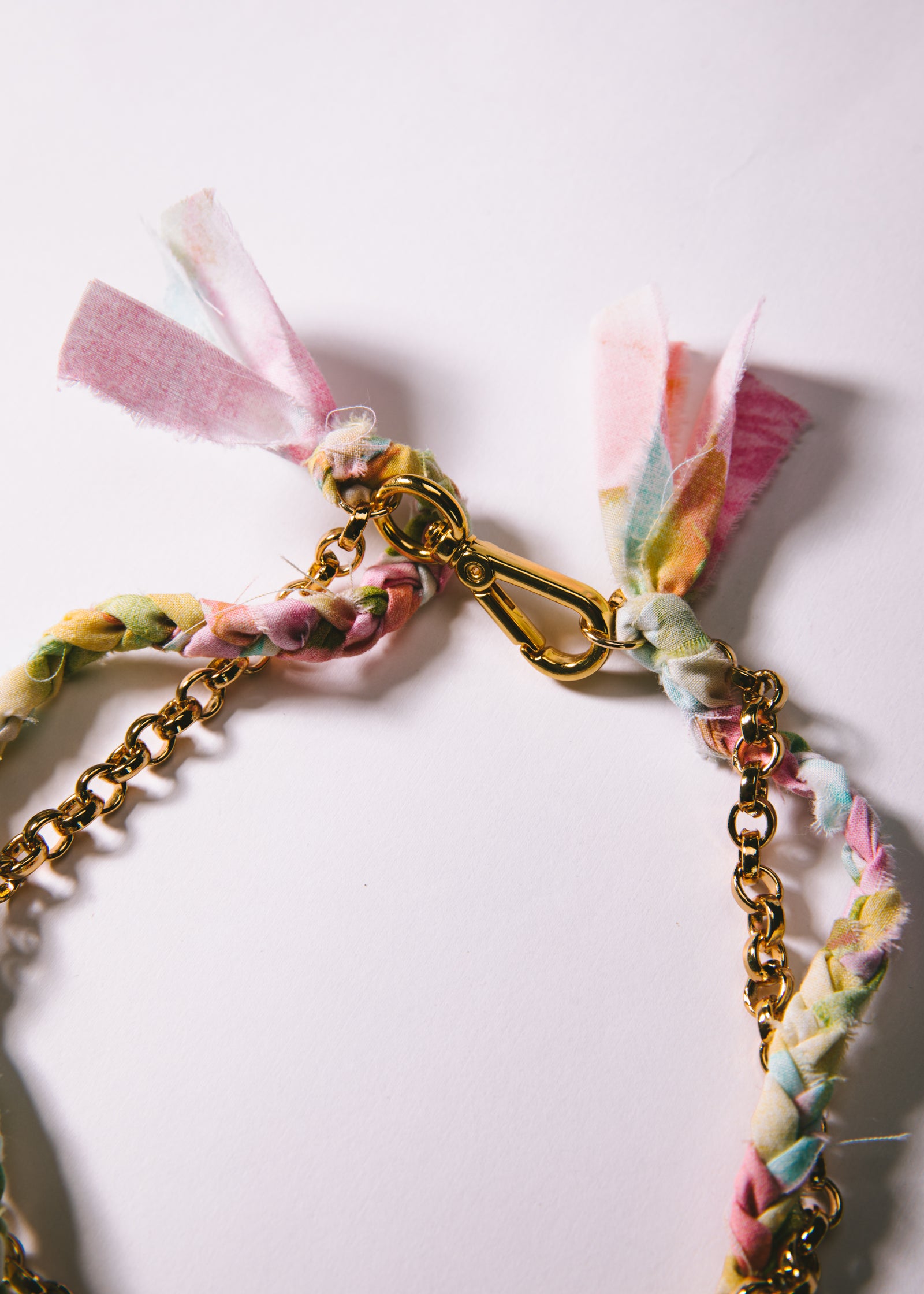Multi Fabric Chain Necklace – LOGAN TAY